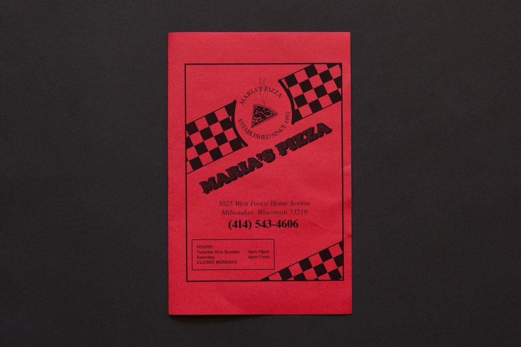 Maria’s Pizza Menu | U.S. Pizza Museum